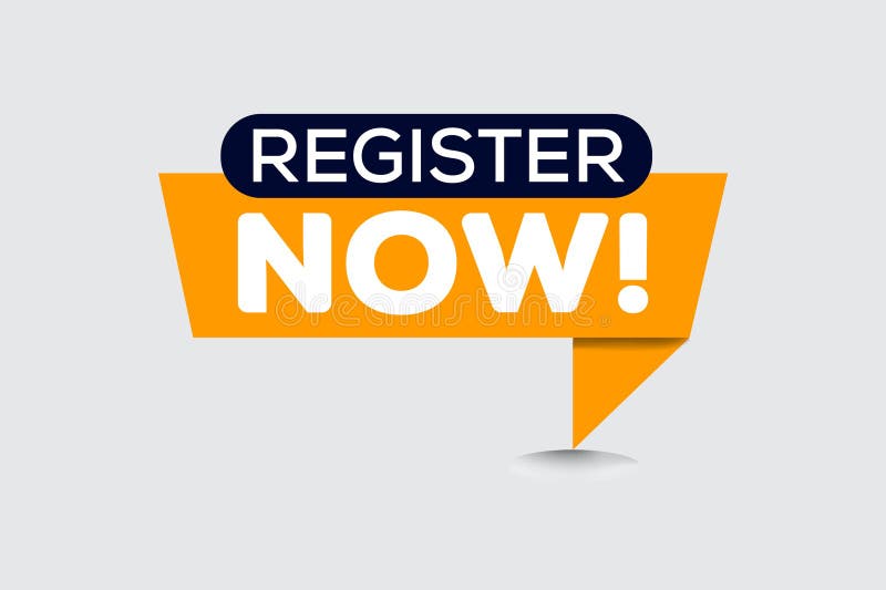 Register Now Tag Design for Website Banner Flyer Vector File Stock ...