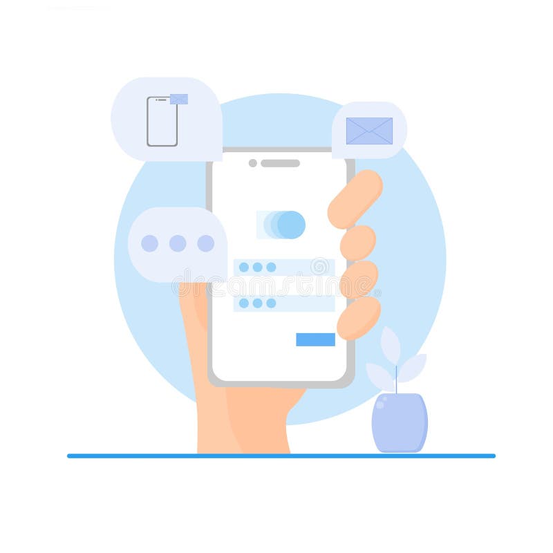 Illustration of Registration Using Email, Prepaid Mobile Phone Number ...