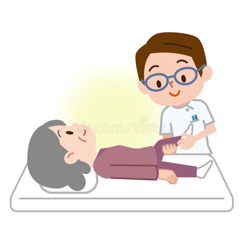 Illustration of Rehab Massage Stock Vector - Illustration of vector ...