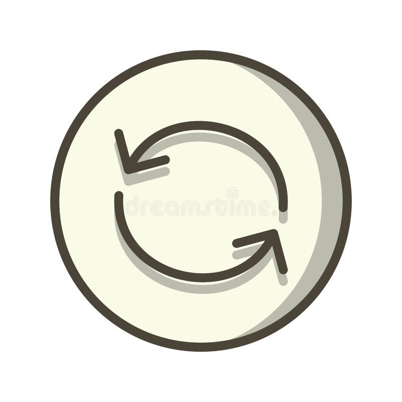 Illustration Reload Icon stock illustration. Illustration of sign ...