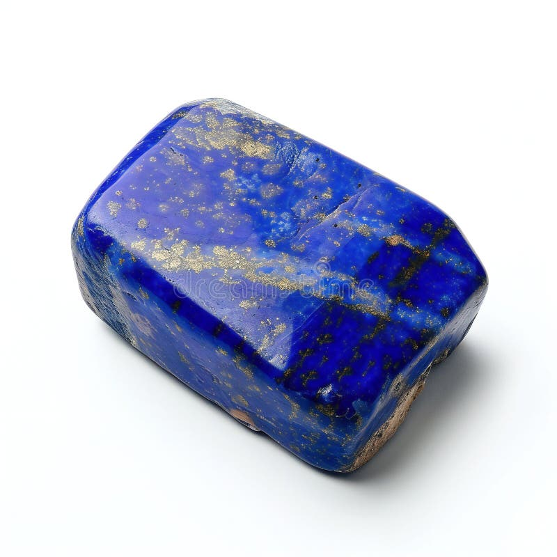 Render of Blue Jade Stone on White Background with Shadow Stock ...