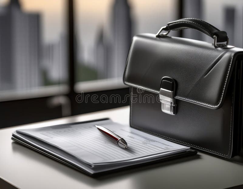 Administration and Management, Featuring Symbols Like a Briefcase, a ...