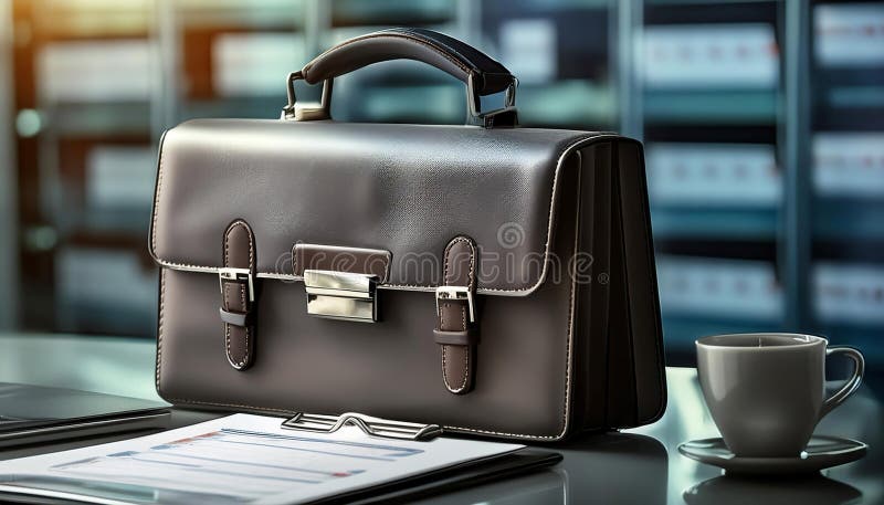 Administration and Management, Featuring Symbols Like a Briefcase, a ...