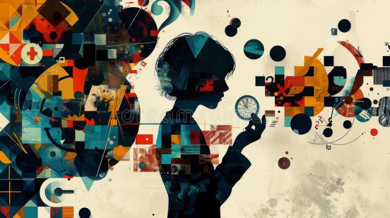 Illustration Representing Obsessive-Compulsive Disorder and Repetitive ...