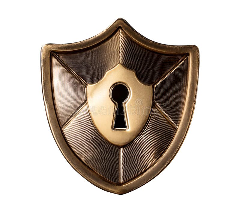 Security and Protection, Featuring Symbols Like a Padlock, Shield, and ...