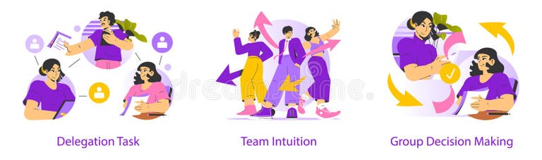 Intuitive Operation. Flat Vector Illustration Stock Illustration ...