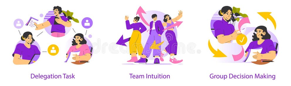 Intuitive Operation. Flat Vector Illustration Stock Illustration ...