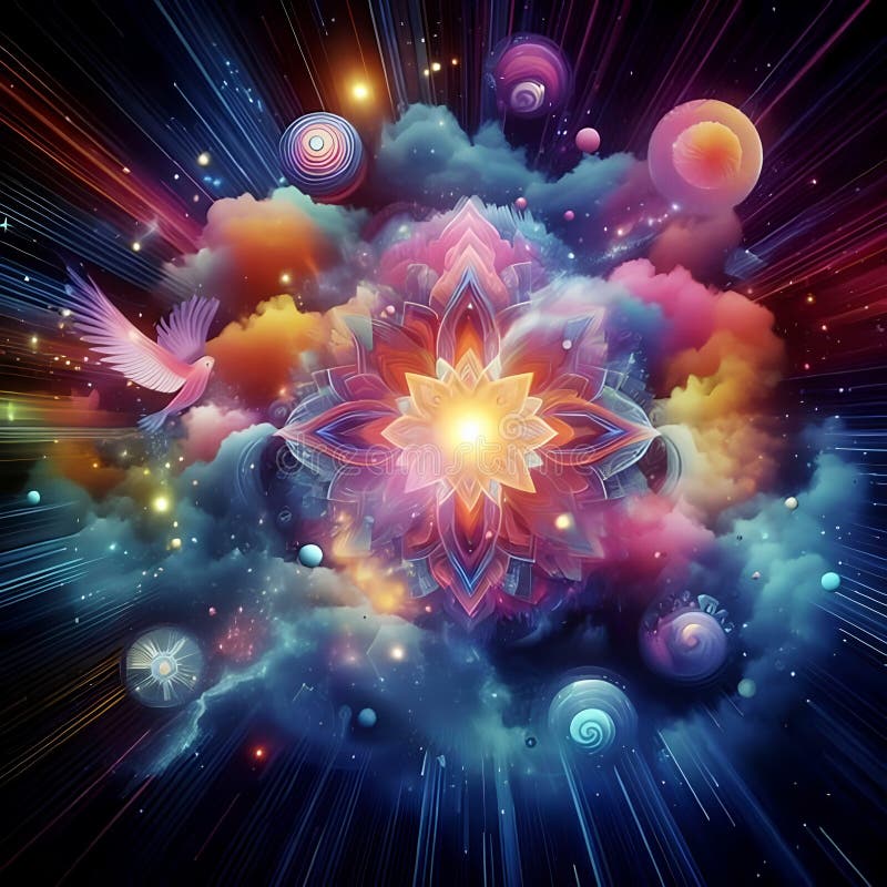 Illustration that Represents the Expansion of Consciousness Stock ...