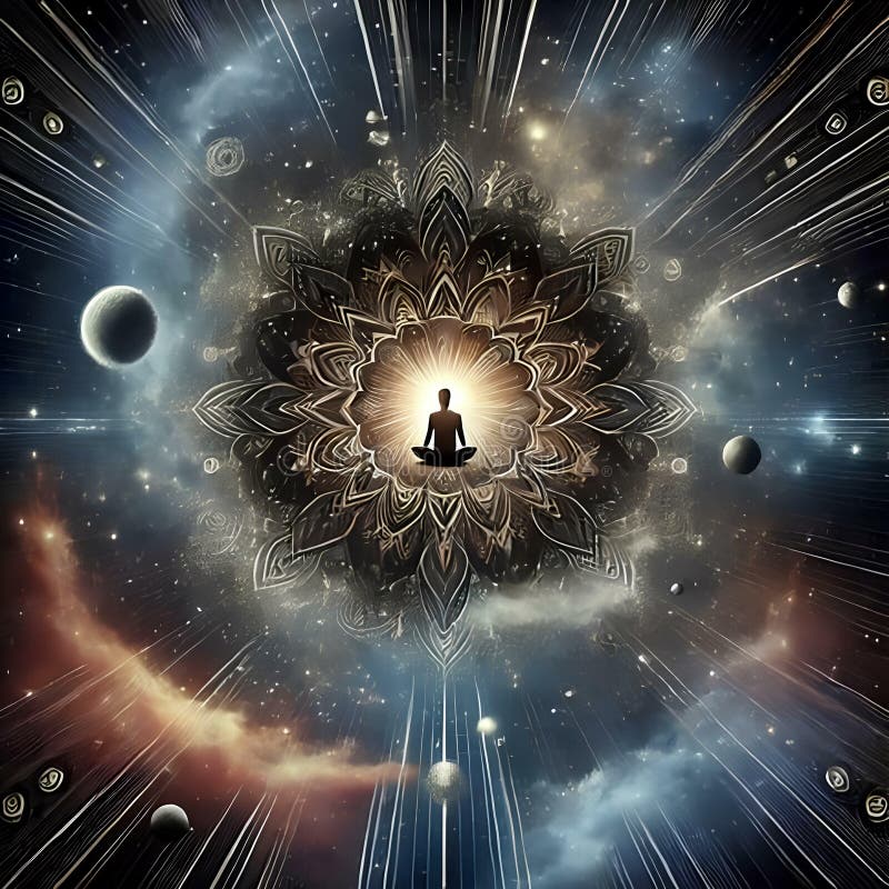 Illustration that Represents the Expansion of Consciousness Stock ...