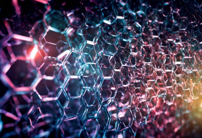 Illustration Research 3d Concept Scientific Xagonal Backdrop Stock ...