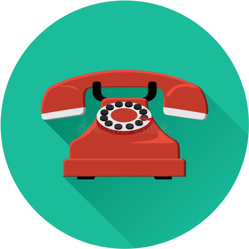 Retro phone icon stock vector. Illustration of isolated - 107896302