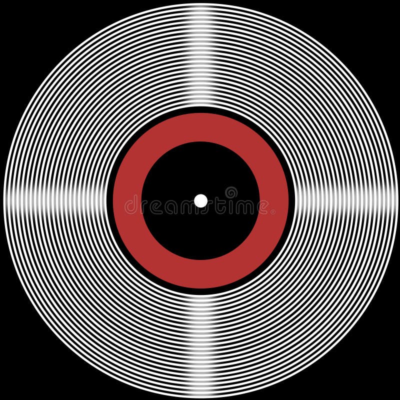 Retro Vinyl Disk Background Stock Illustration - Illustration of music ...