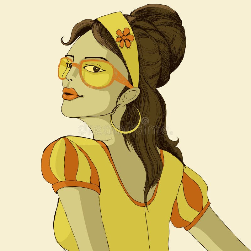 Retro Woman stock vector. Illustration of charming, modern - 30271590