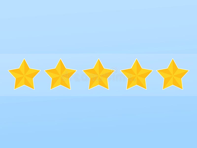 Illustration of Review Stars Stock Illustration - Illustration of ...