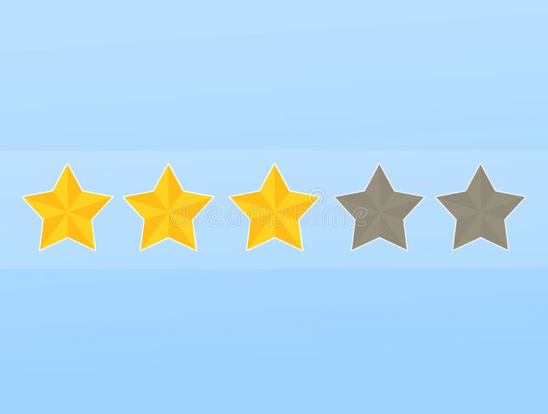 Illustration of Review Stars Stock Illustration - Illustration of ...