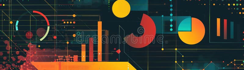 Illustration of a Risk Management Icon with Bright Dynamic Colors Stock ...