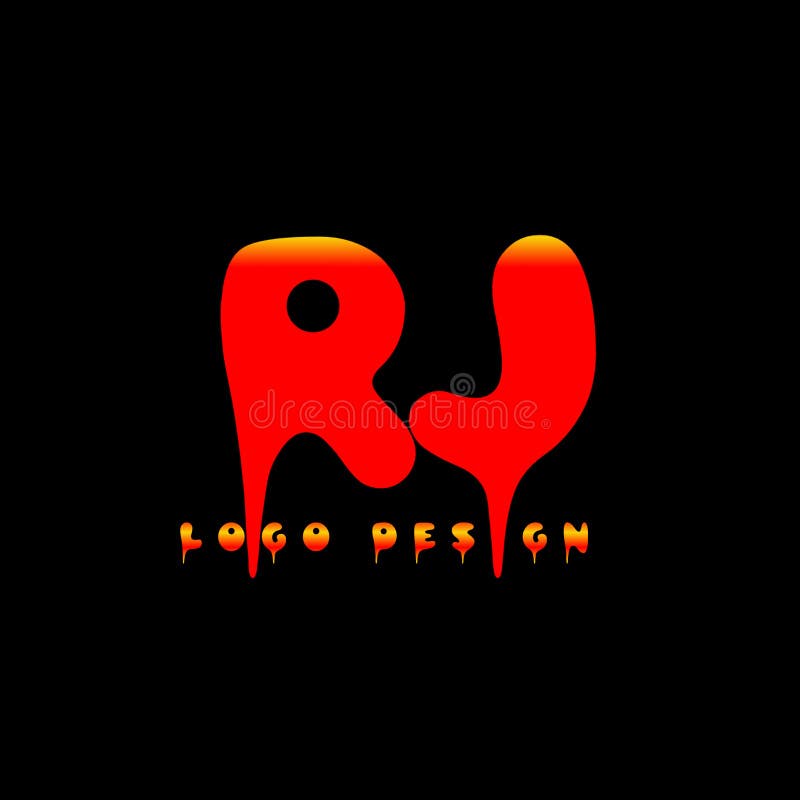 This is an Illustration of an Rj Logo Design Stock Illustration ...