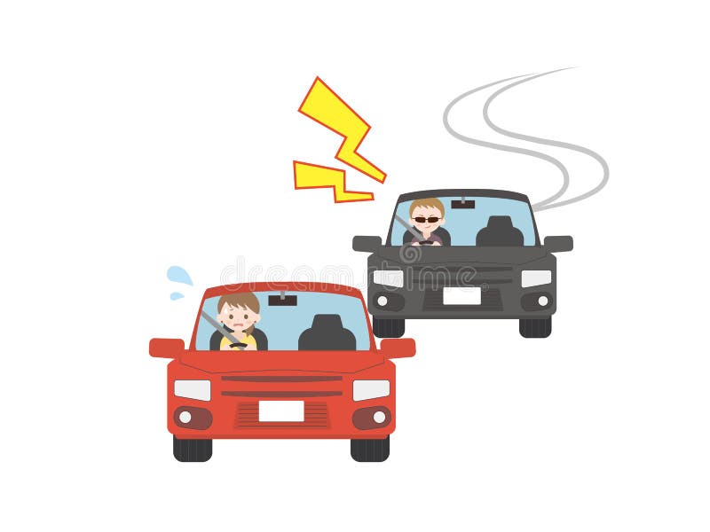 Road rage2 stock vector. Illustration of simple, cute - 163271449