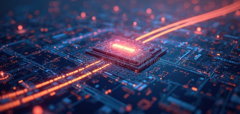 Illustration of Roadmap Modern Technology, Innovative Processes ...