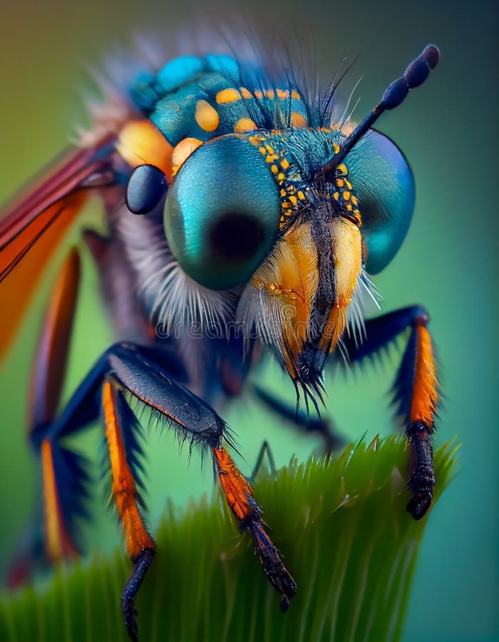 Illustration of Robber Fly , Generative AI Image Stock Illustration ...