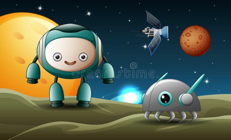Mini Planets Illustration