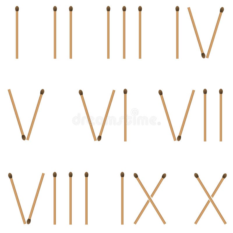 Illustration of Roman Numerals Stock Vector - Illustration of concept ...