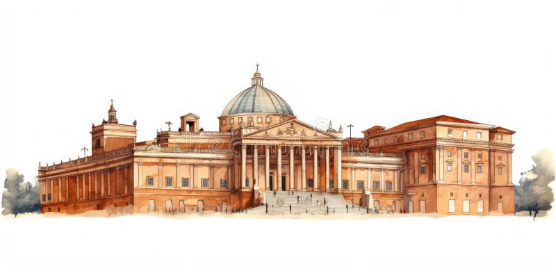 Illustration of Rome Architecture Stock Illustration - Illustration of ...