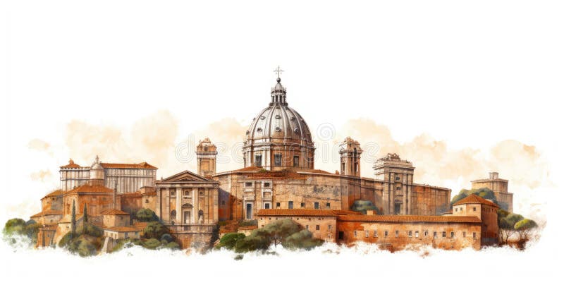 Illustration of Rome Architecture Stock Illustration - Illustration of ...