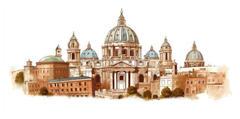 Illustration of Rome Architecture Stock Illustration - Illustration of ...