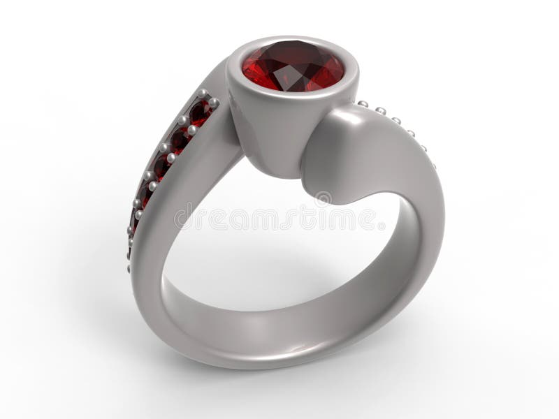 Illustration Rouge D'anneau Illustration Stock - Illustration du objet ...