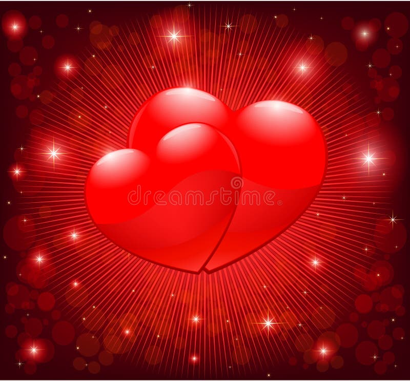 Illustration Rouge De Coeur Illustration de Vecteur - Illustration du ...