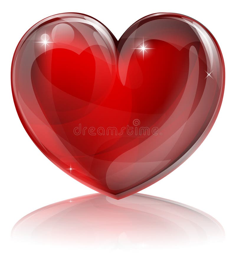 Illustration Rouge De Coeur Illustration de Vecteur - Illustration du ...