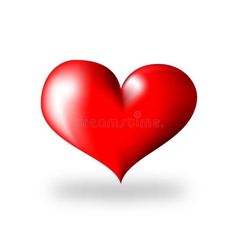 Illustration Rouge De Coeur Illustration Stock - Illustration of rouge ...