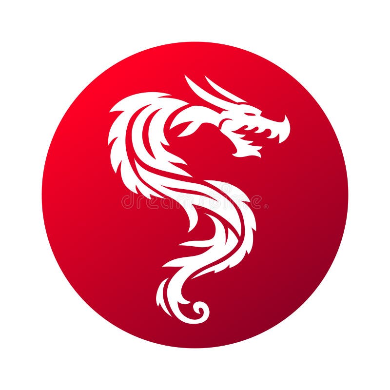 Illustration Rouge De Vecteur De Dragon Illustration de Vecteur ...