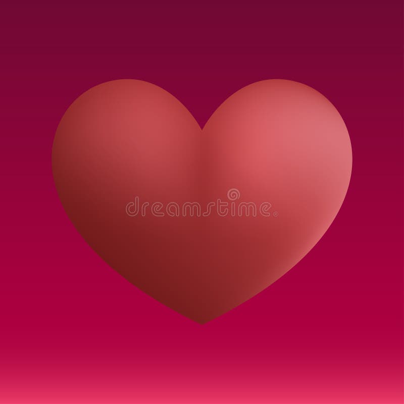 Illustration Rouge Simple D'icône De Coeur Illustration de Vecteur ...