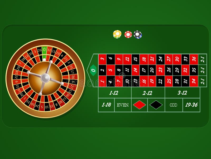 Illustration of Roulette Game Stock Illustration - Illustration of ...