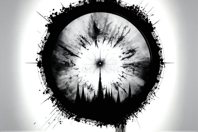 Round Abstract Circle, Creative Digital Illustration Painting, Abstract ...