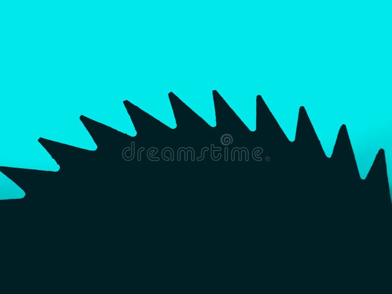 Illustration of a Round Black Shape with Pointy Ends Isolated on a ...