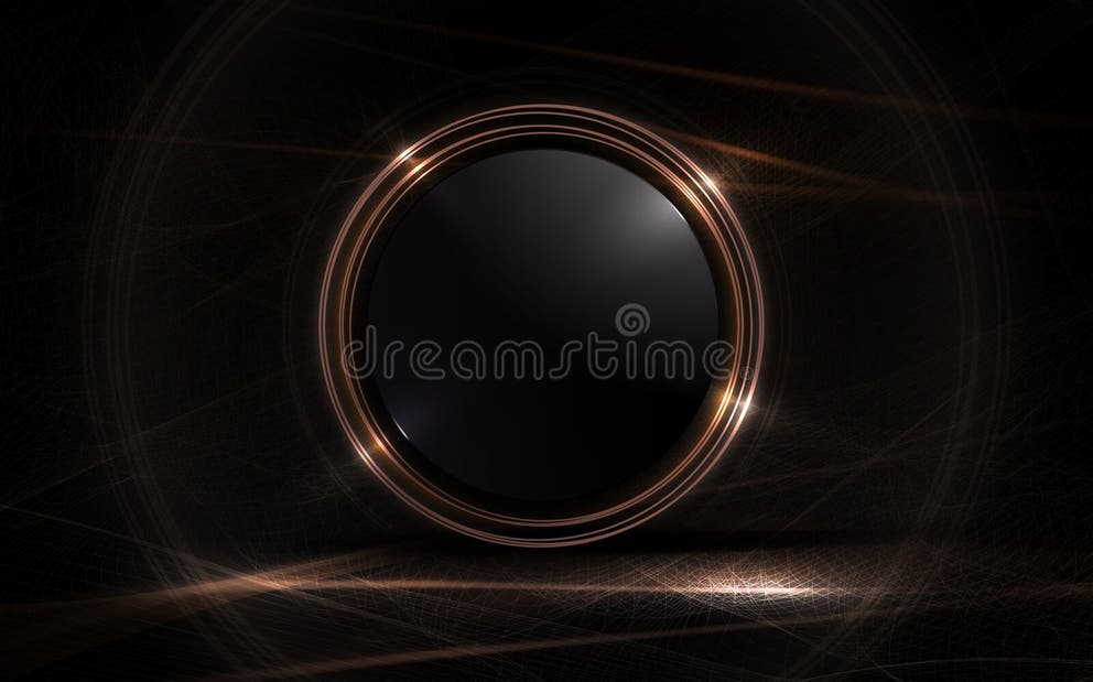 Illustration with a Round Frame and a Dull Fabric Texture Stock Vector ...