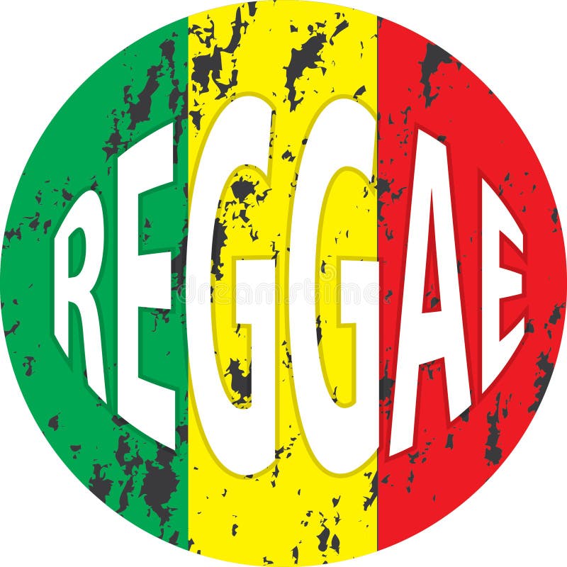 Illustration of Round Reggae Flag Stock Vector - Illustration of ...