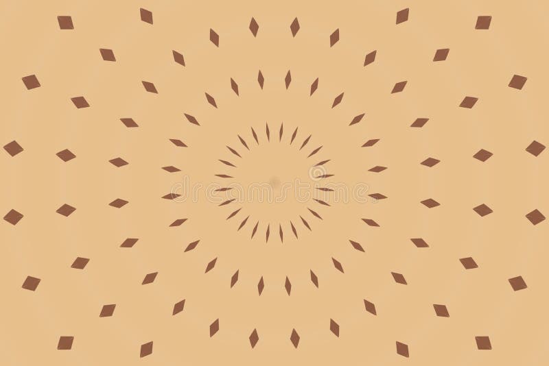Illustration of a Round Rhombus Pattern Against a Light Brown ...