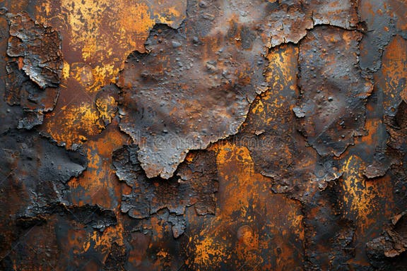 Rustic Metal Texture, Aged Steel Surface with Rust and Scratches for ...
