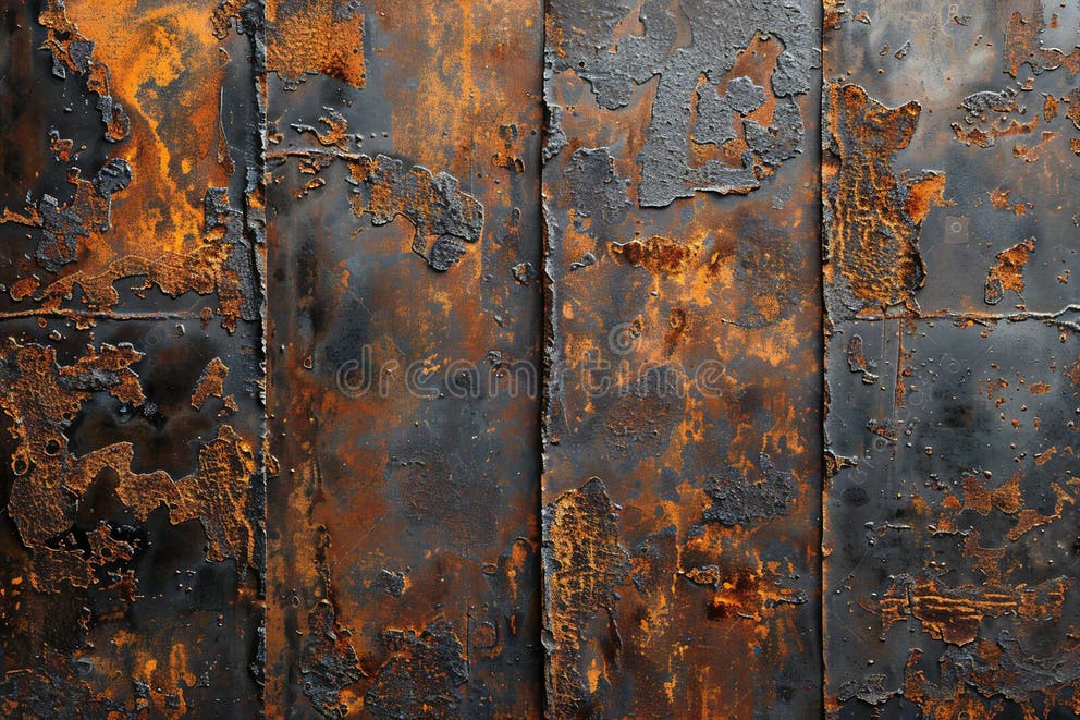 Rustic Metal Texture, Aged Steel Surface with Rust and Scratches for ...