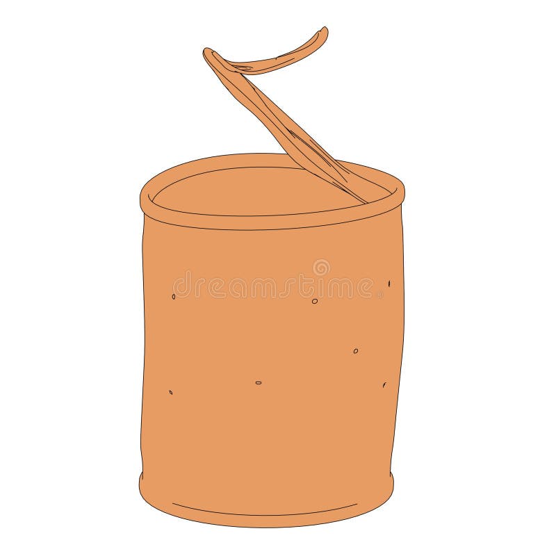 Illustration of rusty can stock illustration. Illustration of toon ...