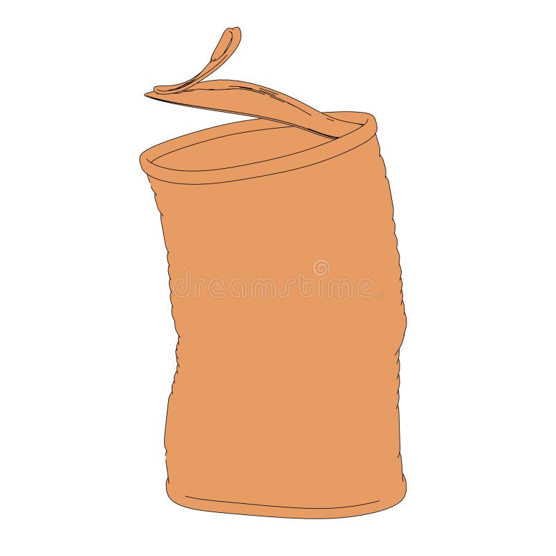 Illustration of rusty can stock illustration. Illustration of handdraw ...
