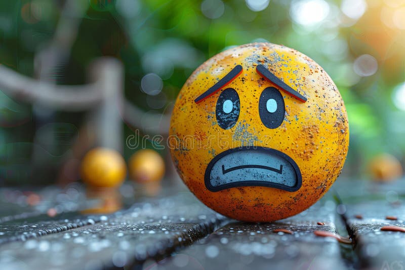 Illustration of the Sad Feel Bad Emoticons Icon Line Art for Flat ...