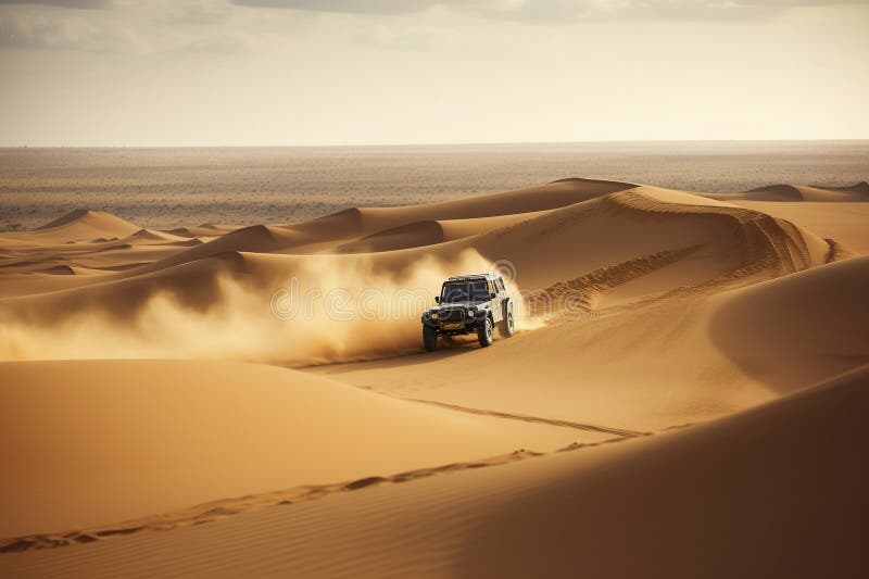 Illustration, Sahara Desert Racing Vehicle, Ai Generative Stock ...