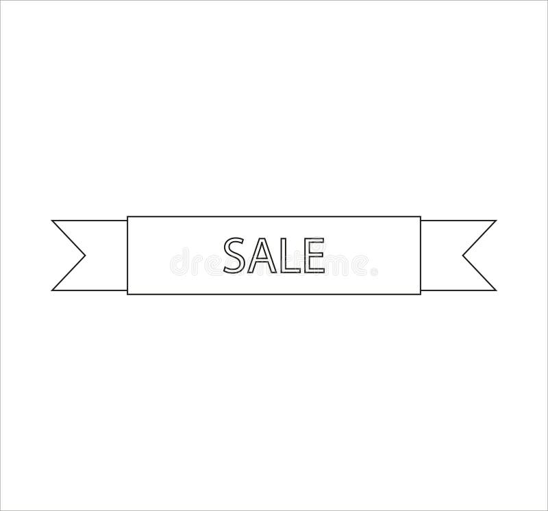 Illustration of a Sale Icon Isolated on a White Background Stock ...