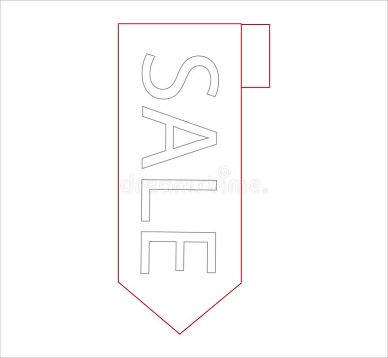 Illustration of a Sale Label for Mobile or Web Design Isolated on a ...