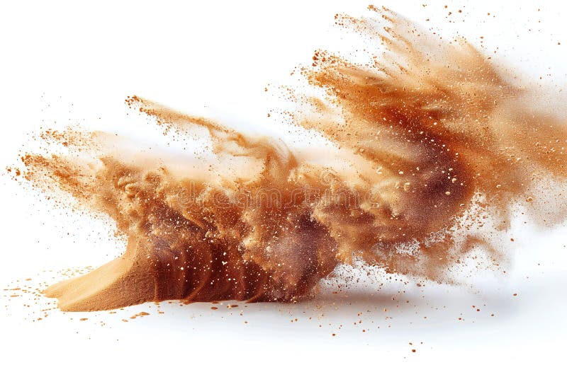 Illustration of Sand Waves Isolated on a White Background, in a Top ...